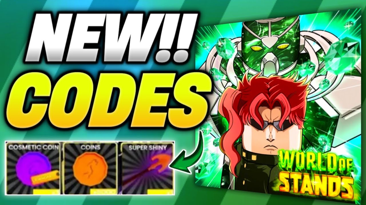 *NEW CODES*🎁 WORLD OF STAND CODES 2024! ROBLOX WORLD OF STAND CODES - YouTube