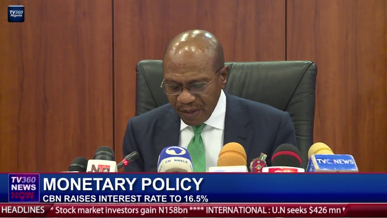 FULL BRIEFING: MONETARY POLICY:CBN RAISES INTEREST RATE TO 16.5% - YouTube