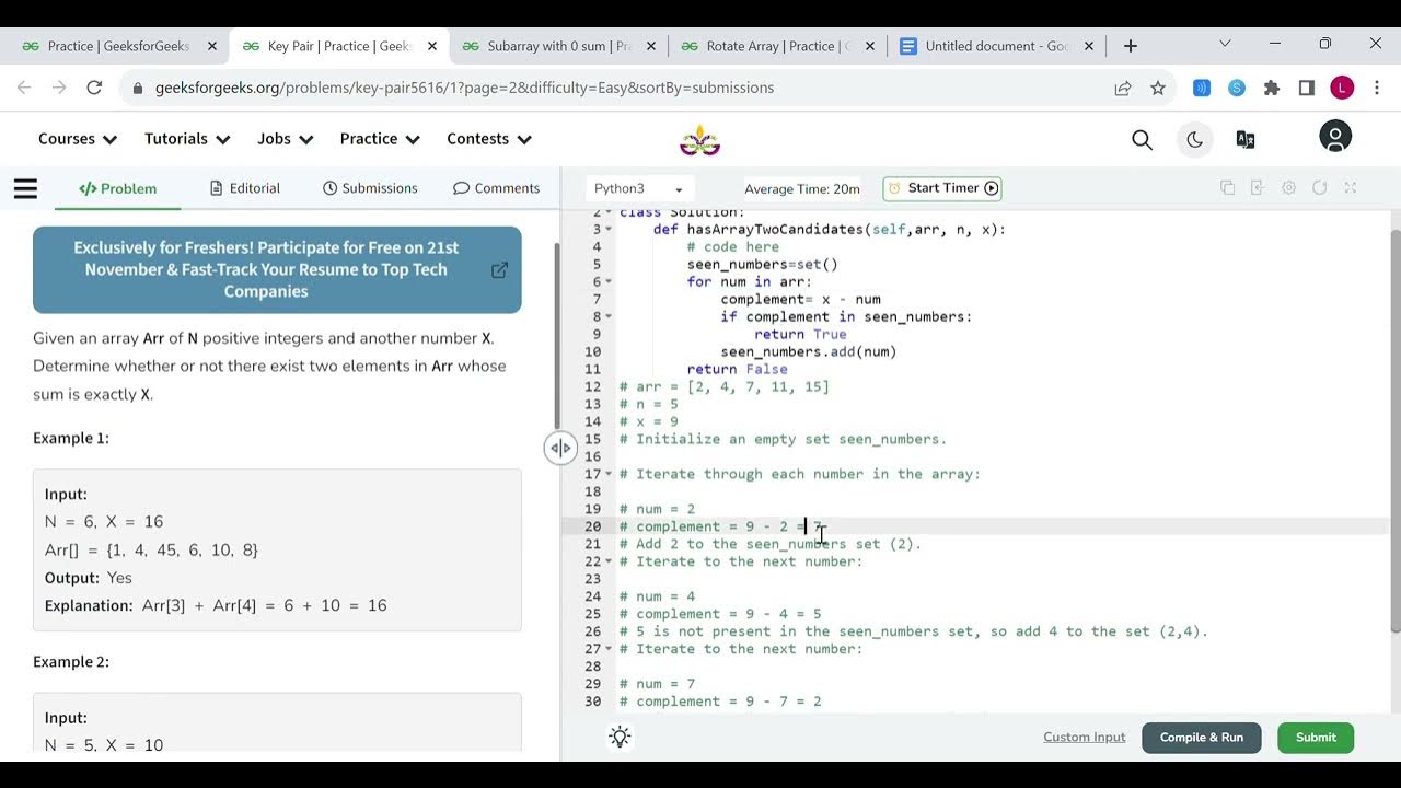 Key Pair Practice GeeksforGeeks - YouTube