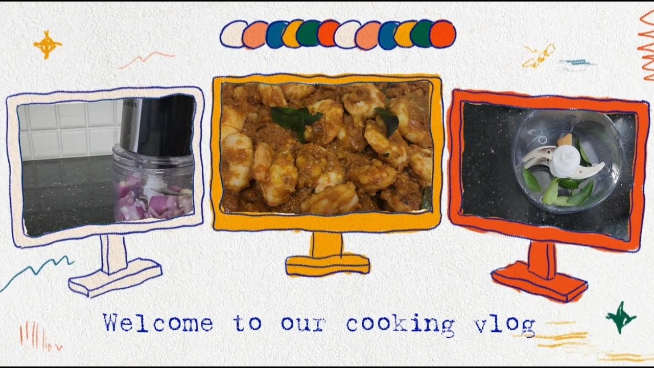 Our first cooking vlog malayalam | prawns roast malayalam | family vlog ...