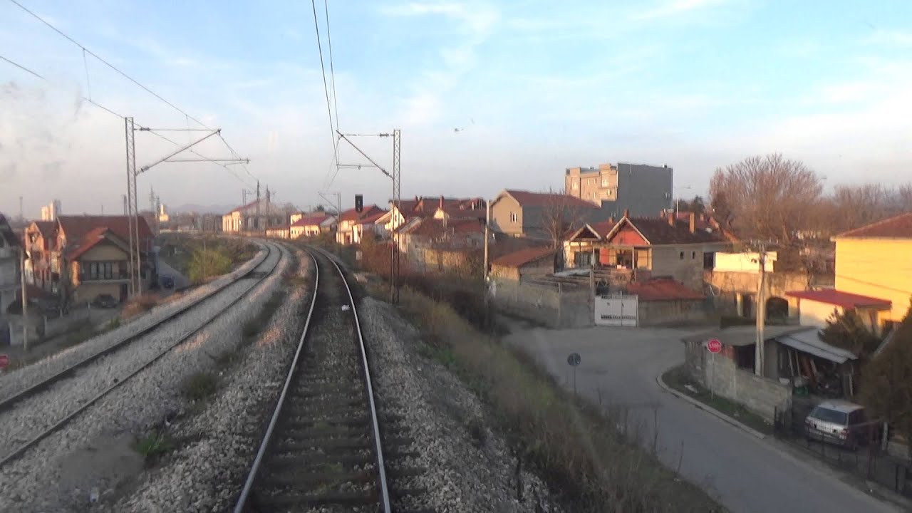 Train Driver's view: railroad in Serbia from Niš to Crveni Krst ...
