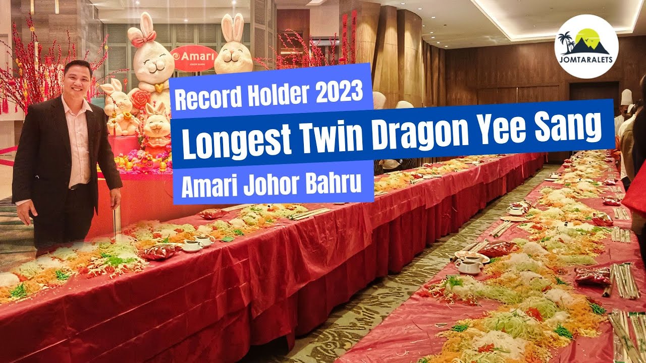 Record Holder 2023: Longest Twin Dragon Yee Sang Inside a Hotel | Amari ...