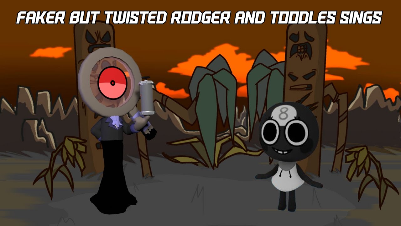 Faker but Twisted Rodger and Toodles sings // FNF DANDY'S WORLD COVER ...