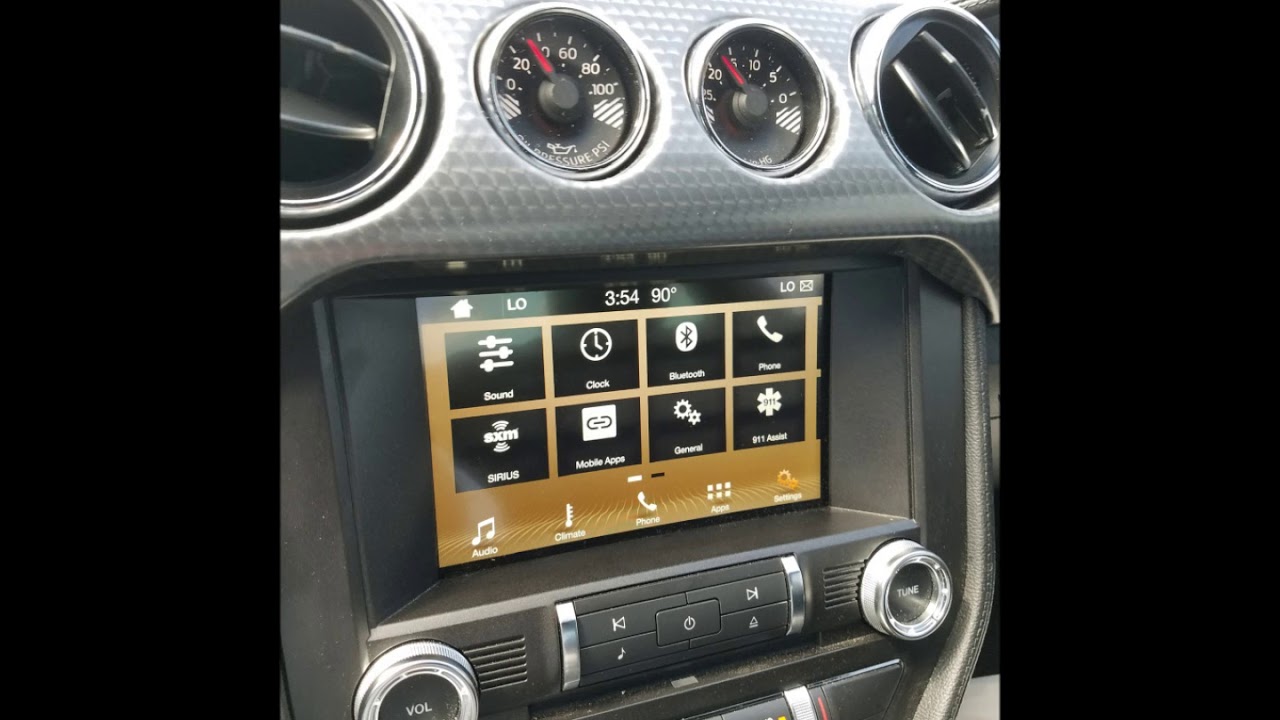 2018 Mustang GT SYNC 3 splash screen change - YouTube