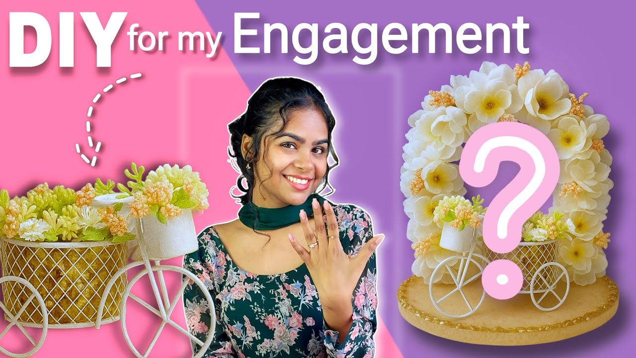 I Made RING Platter for My Engagement 💍 | DIY RING Cart - YouTube