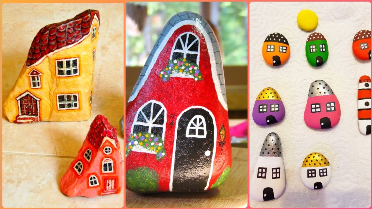 Fabulous and classy pebble stone painting ideas - YouTube