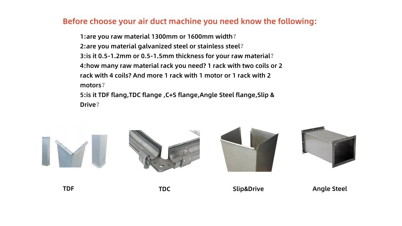 How to use different air duct line and bending machine,pittsburgh lock ...