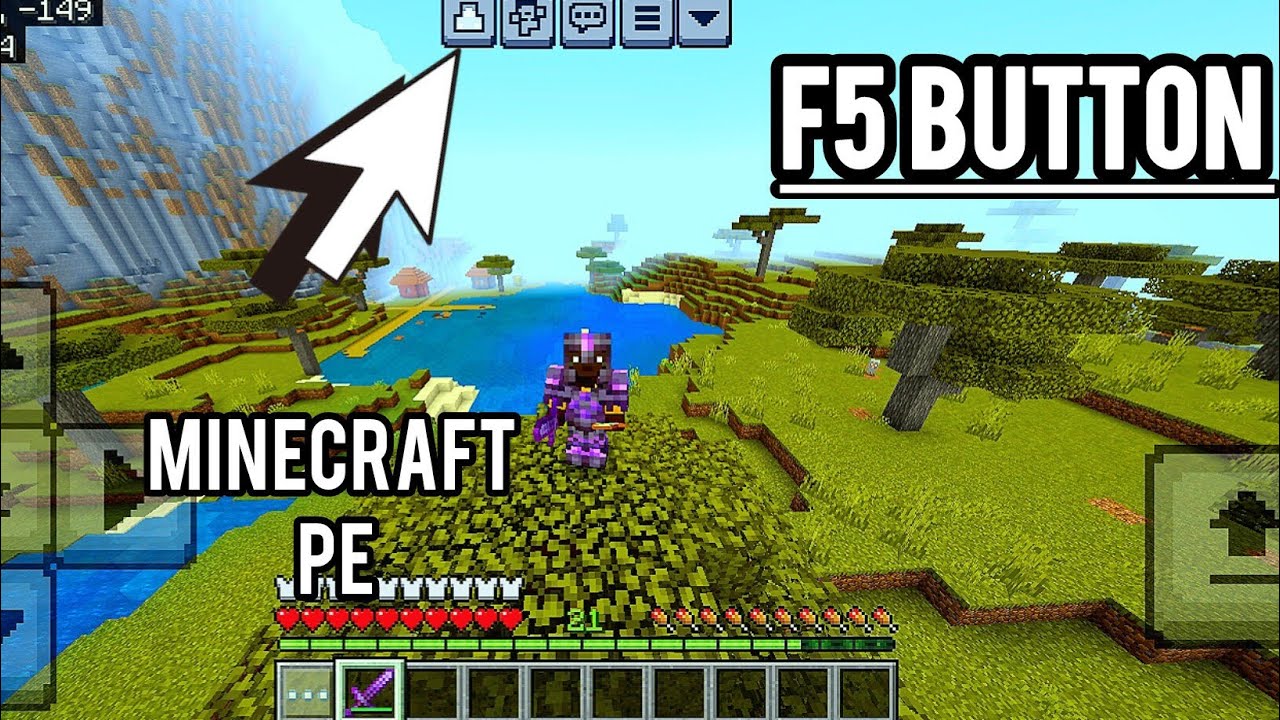 How To Use F5 Button In Minecraft PE. - YouTube
