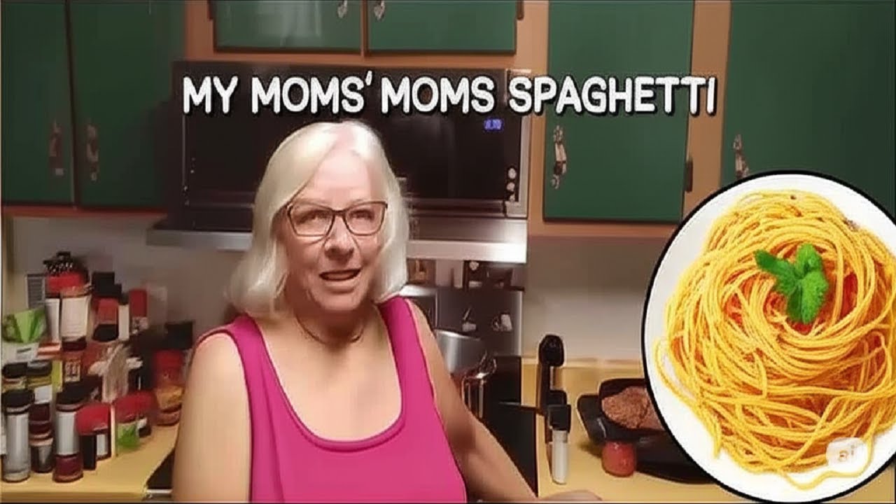 My Mom makes her Moms Spaghetti - YouTube
