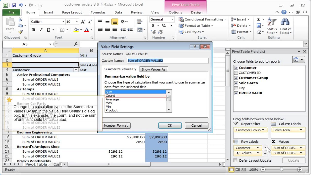 Excel: Layouts and styles - YouTube
