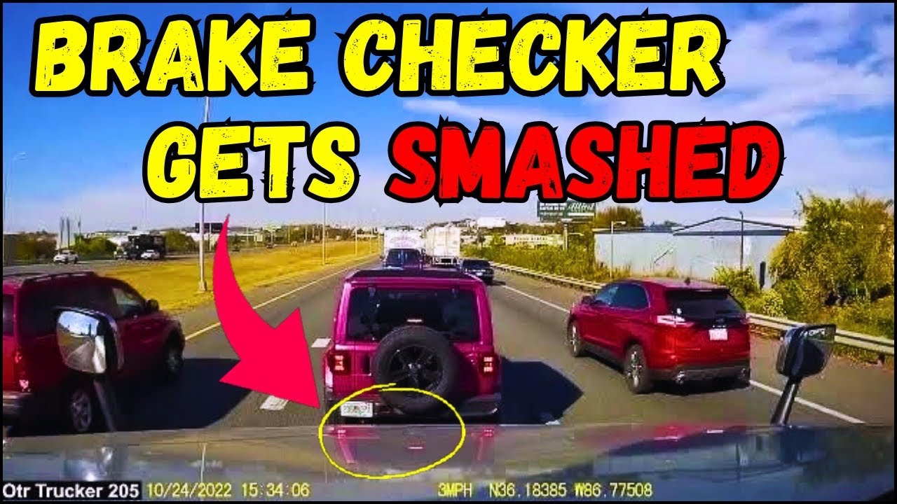 Brake Check Gone Wrong | Idiots in Cars, Instant Karma. - YouTube