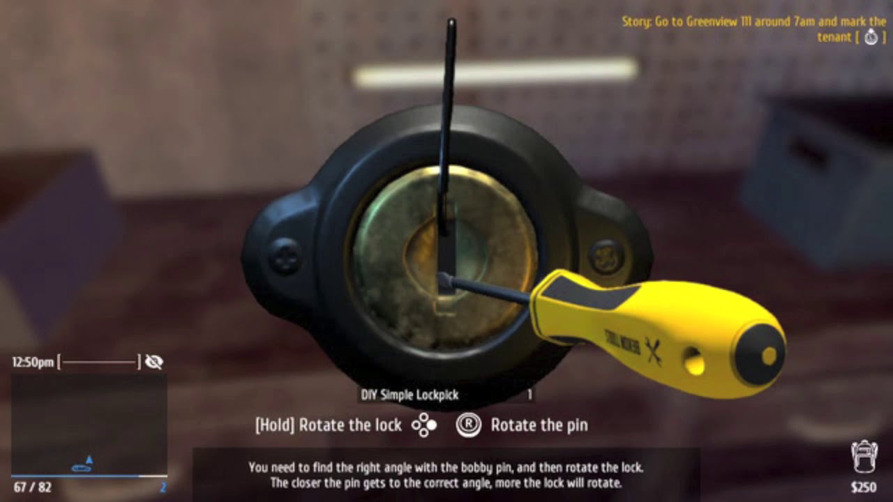 THIEF SIMULATOR GAMEPLAY - How to pick the lock Lockpicking 101 - YouTube