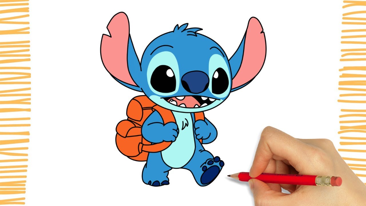 How to Draw EXPLORER STITCH I Easy - YouTube