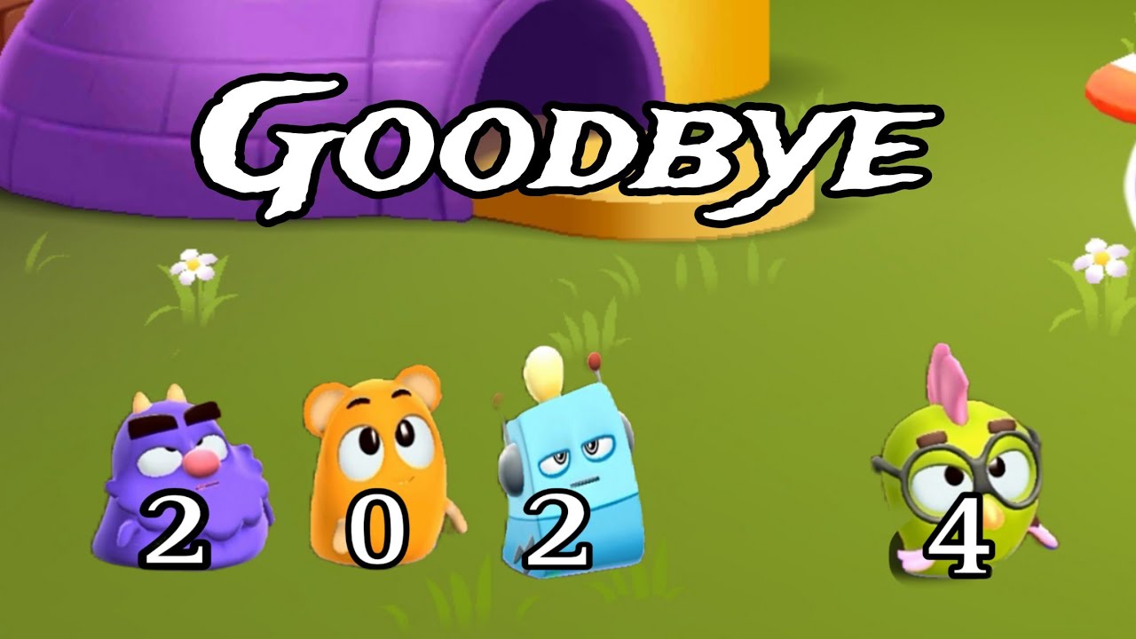 Welcome 2025 Goodbye 2024 - My Talking Tom 2 - Flip, squeak sugar, dot ...