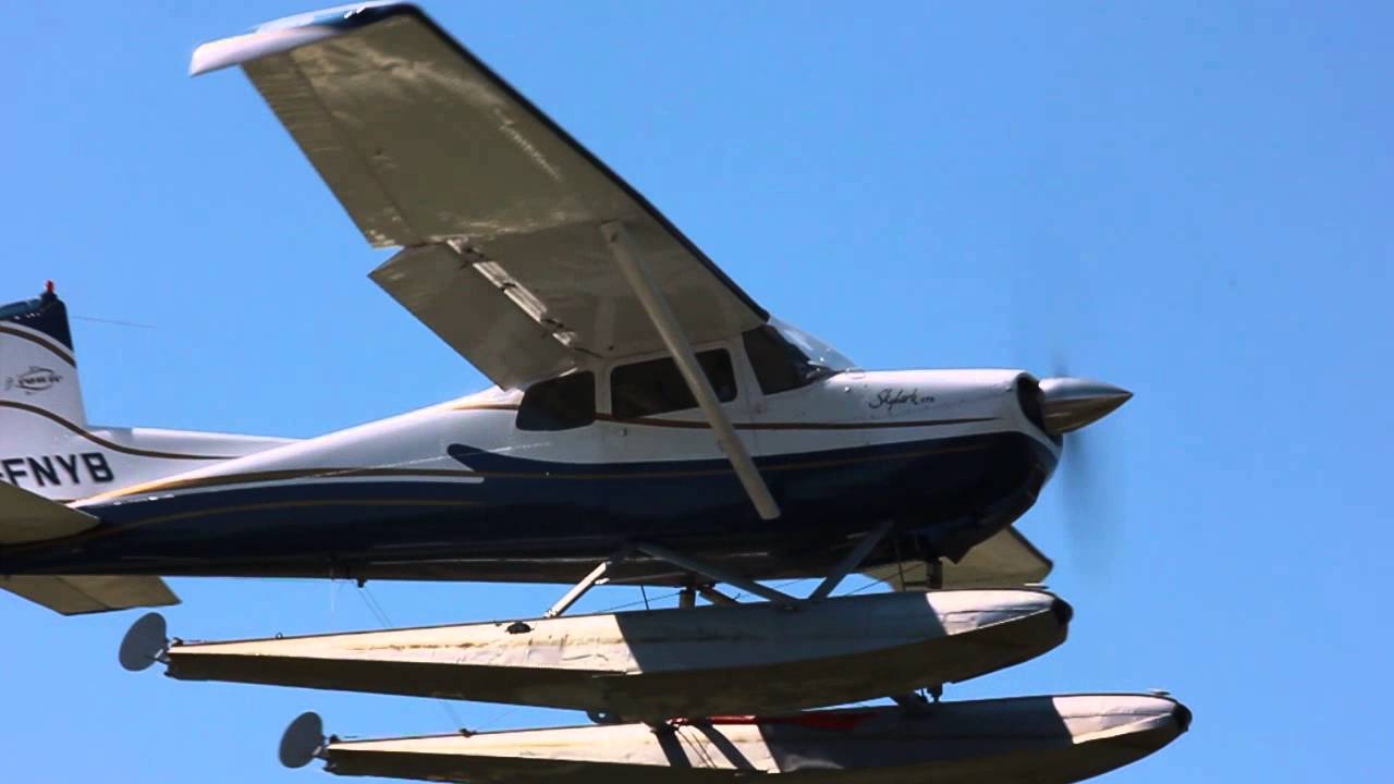 [HD] Cessna 175 On Floats Takeoff CSU3 - YouTube