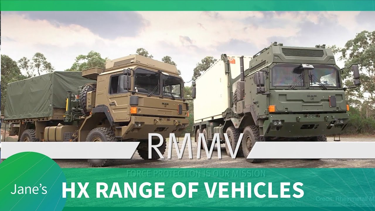 IDEX 2019: Rheinmetall MAN's HX Range of Vehicles - YouTube