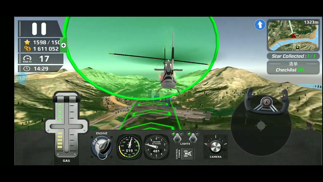 Helicopter pilot flight simulator BELL 206 ENGINE FAILURE - YouTube