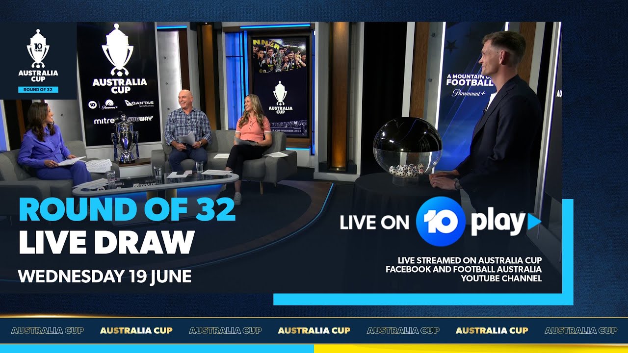 Live Draw: Round of 32 | Australia Cup 2024 - YouTube