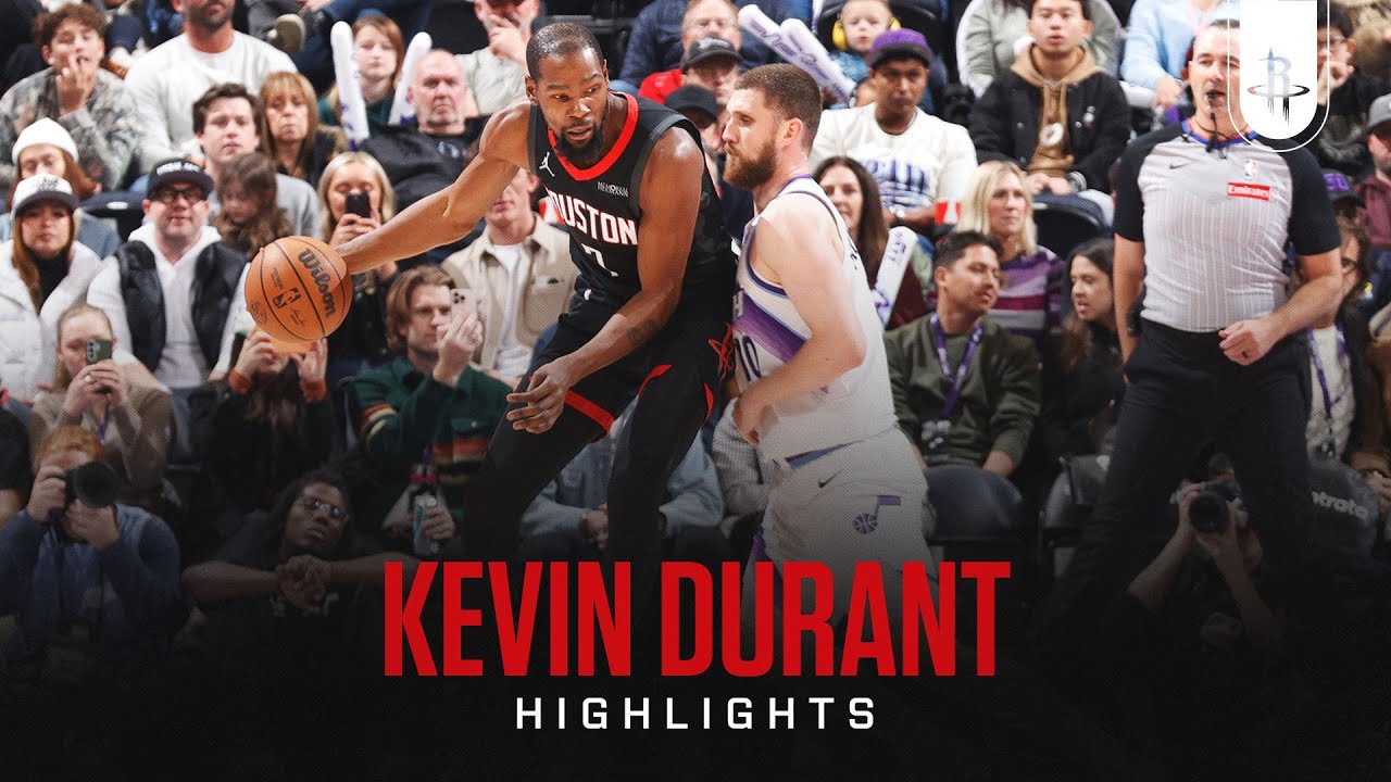 Kevin Durant (25 points) Highlights vs. Utah Jazz - YouTube