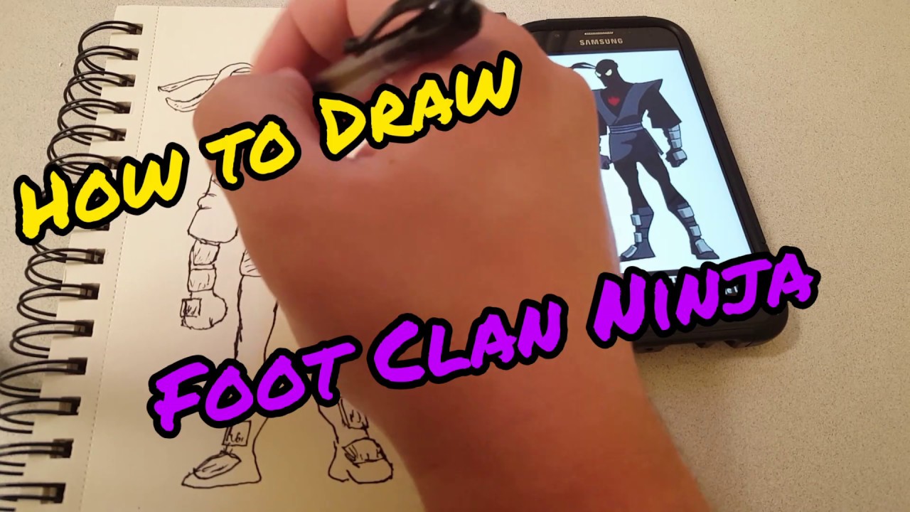 How to Draw Foot Clan Ninja: Day #168 - YouTube