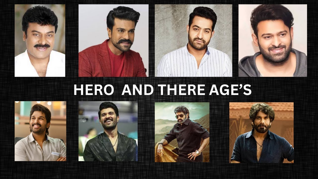 Telugu heroes age list 2024 || Tollywood Actors || Telugu actors real ...
