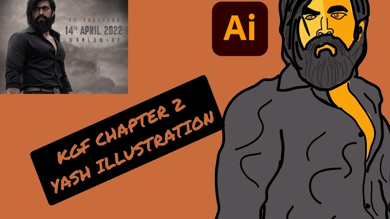 KGF Chapter 2 Illustration l Yash Vector l KGF Yash Vector l ...