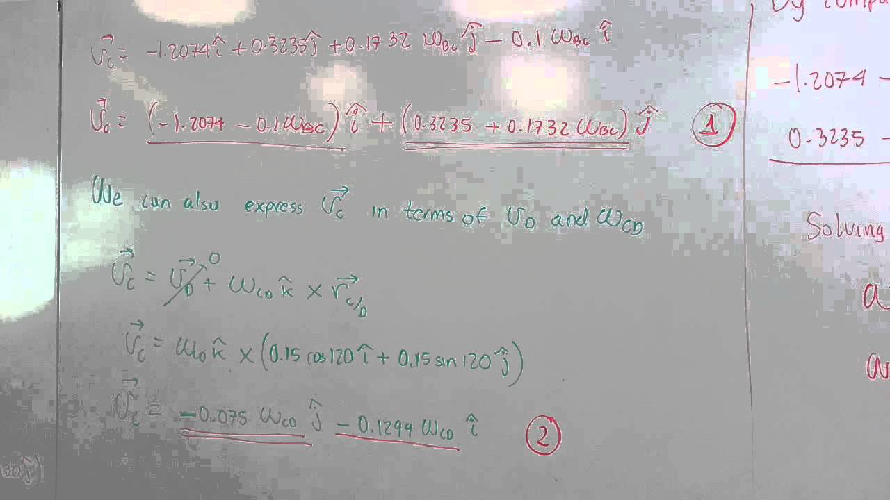 Dynamics: three bar mechanism - YouTube