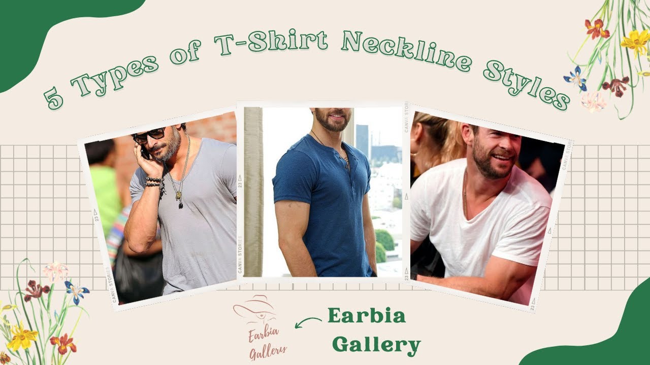 5 Types of T-Shirt Neckline Styles|| T-shirts for men with name - YouTube