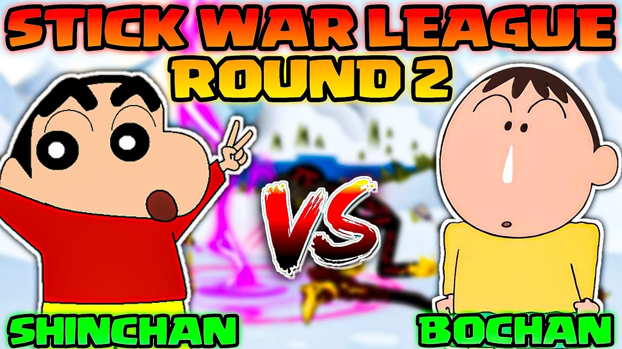Shinchan vs Bochan in stick war league 😱🔥 | Round 2 | Shinchan playing ...
