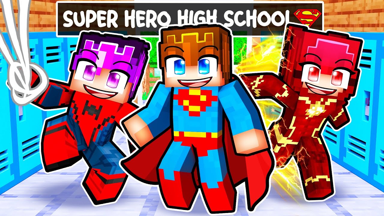 Mist Goes To SUPERHERO HIGH SCHOOL in Minecraft! - YouTube
