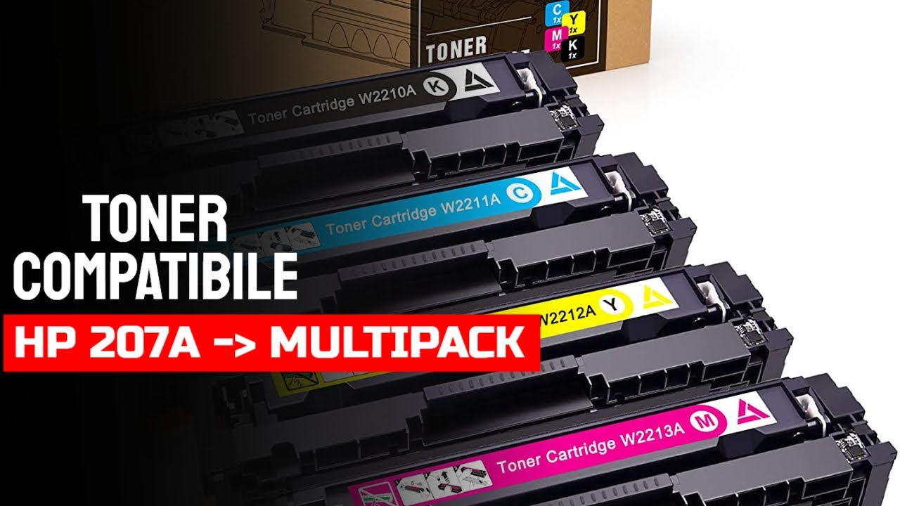 HP 207A | Toner Compatibili Multipack 4 Colori per HP 207A 207X - YouTube
