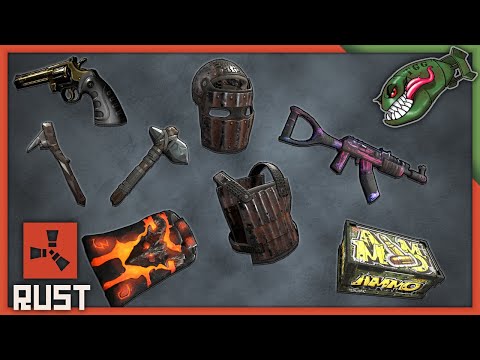Rust Skins | Corrugated Steel HQM, Low Poly Tools, Velocity AR, Molten ...