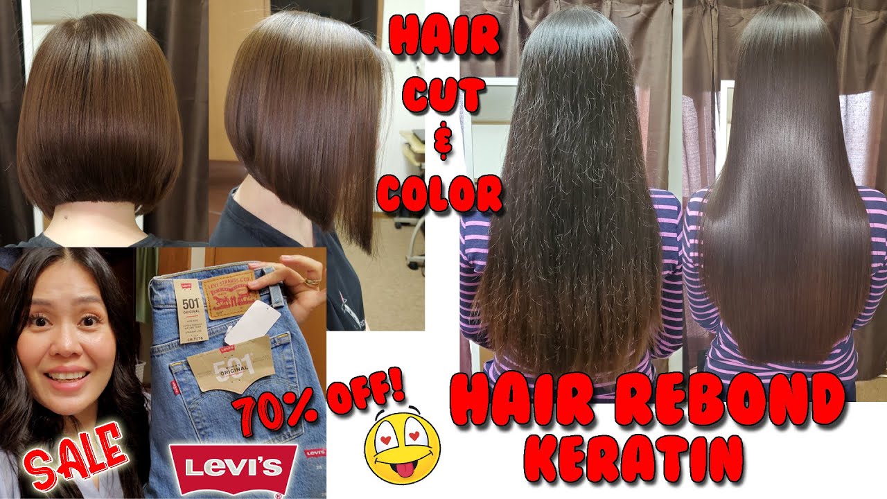 HAIR CUT, COLOR , REBOND CLIENT VLOG & BONGGANG SALE SA LEVIS - YouTube