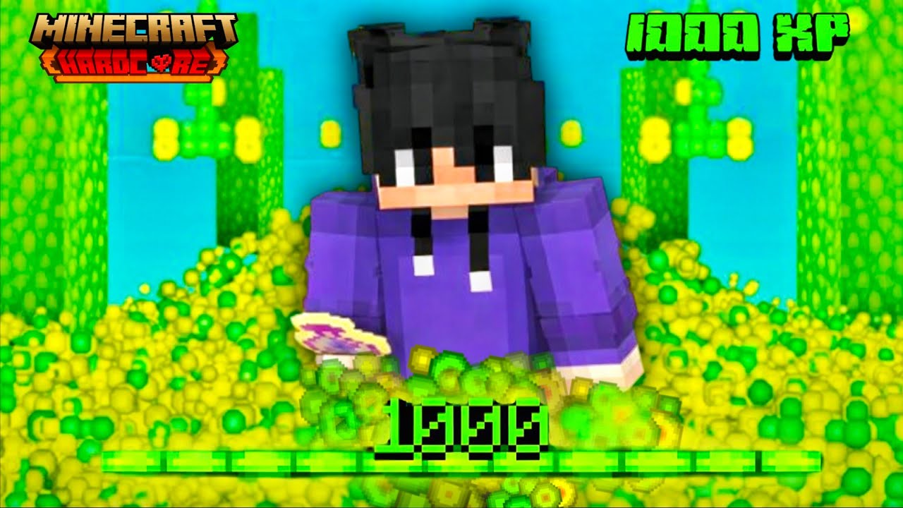 1000 XP LEVELS in Minecraft Hardcore 🔥 Hindi Gameplay - YouTube