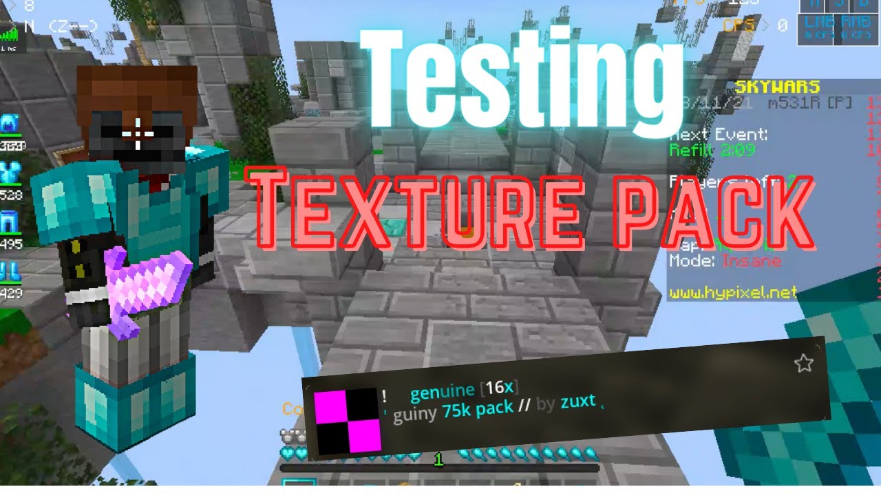 Testing out my new Skywars texture pack!!! - YouTube