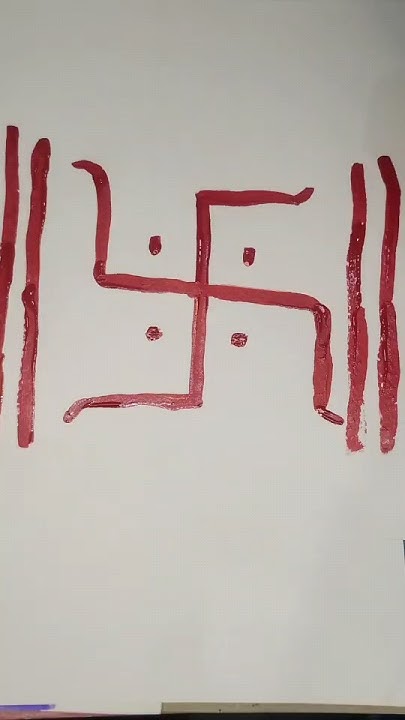 The correct way of making Swastik #love #kidsvideo #shortvideo #drawing ...