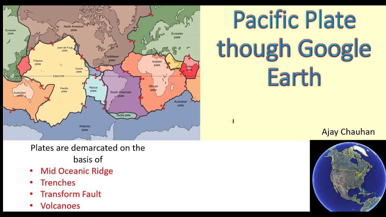Pacific plate through google earth globe - YouTube