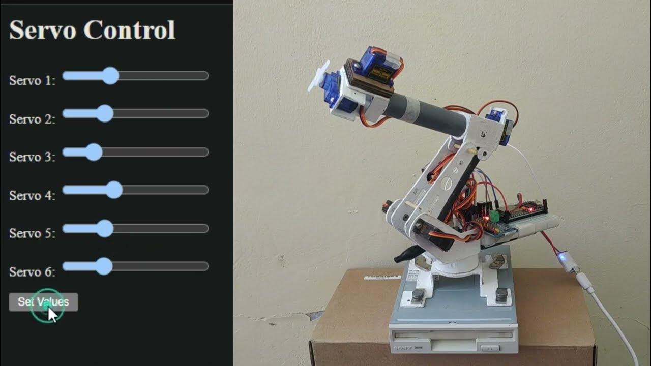 BRAZO robótico de 6DOF - YouTube