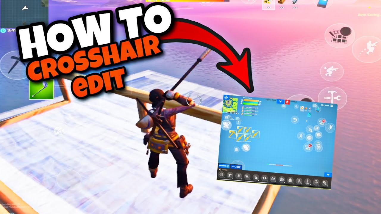 How To CROSSHAIR Edit properly on Fortnite Mobile - YouTube