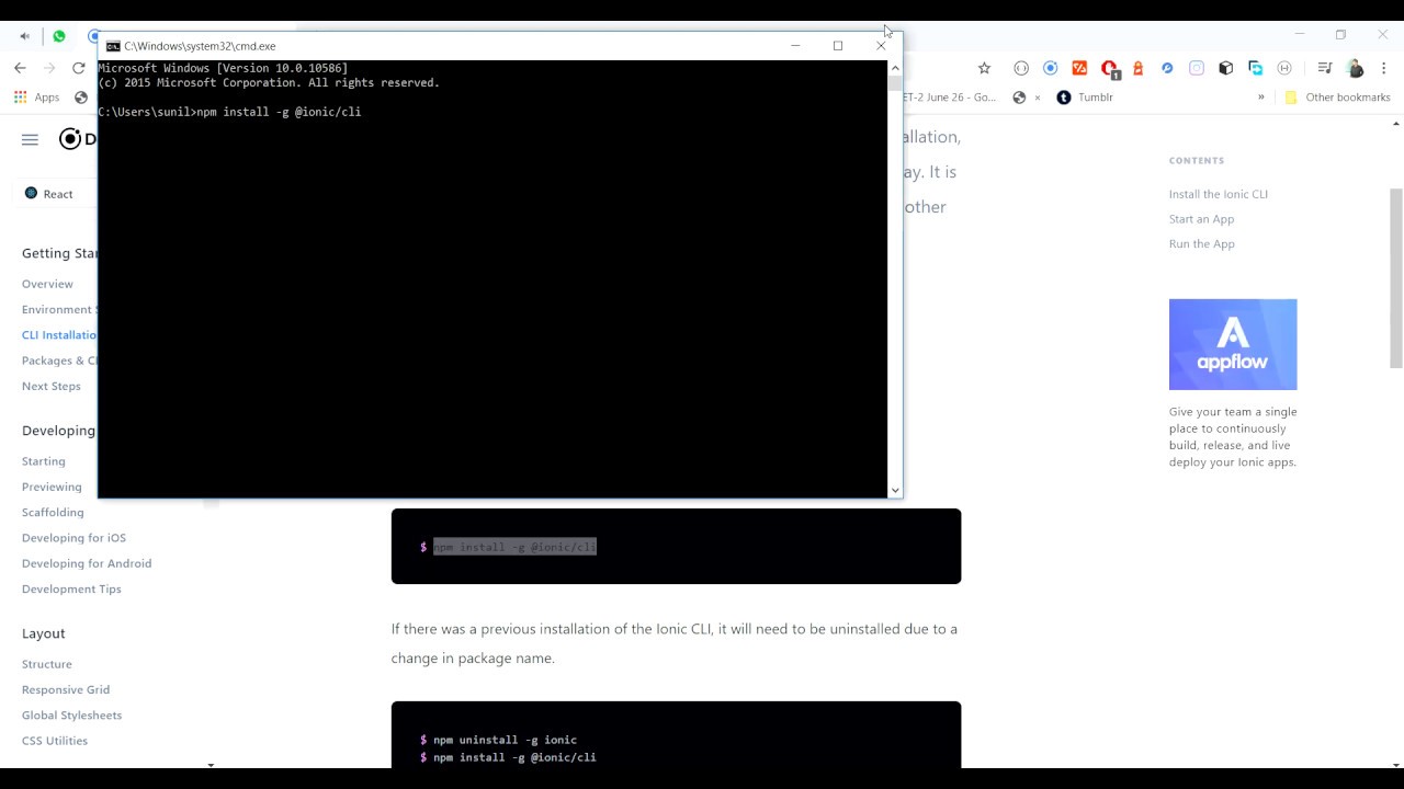 How to Start Ionic 4 Blank App - YouTube