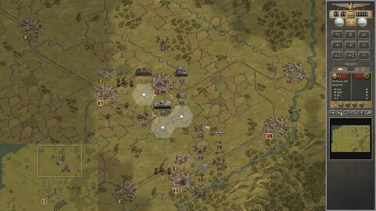 Panzer Corps Gameplay Timelapse - Low Countries - YouTube