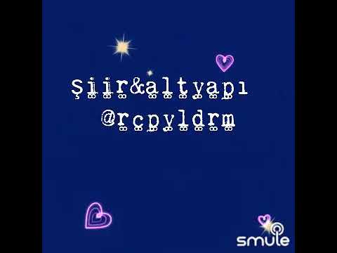 SEBEBİ SENSİN #damar şiir @rcpyldrm #şiircell recep yıldırım #smule