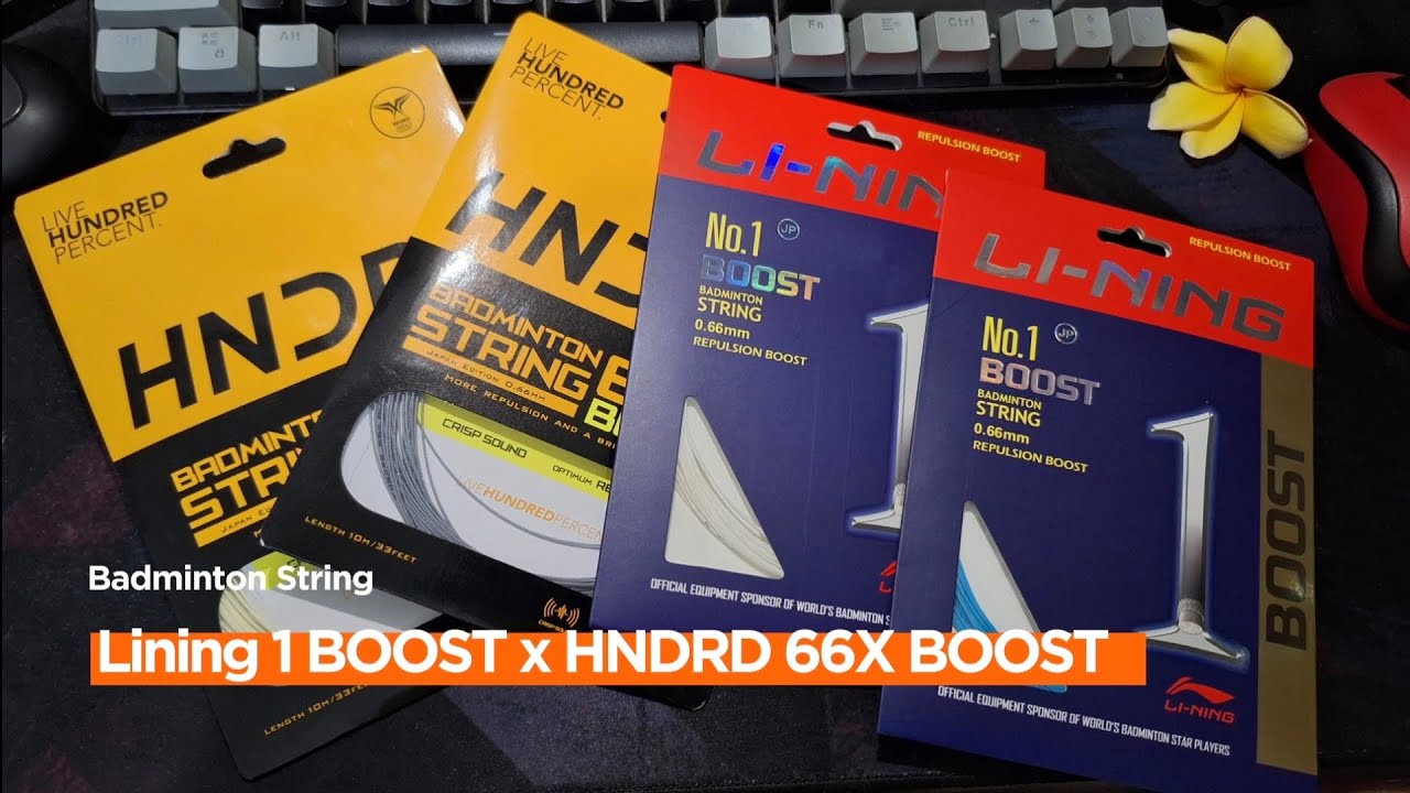 Badminton String | LINING No. 1 BOOST x HUNDRED 66x BOOST | Apakah ...