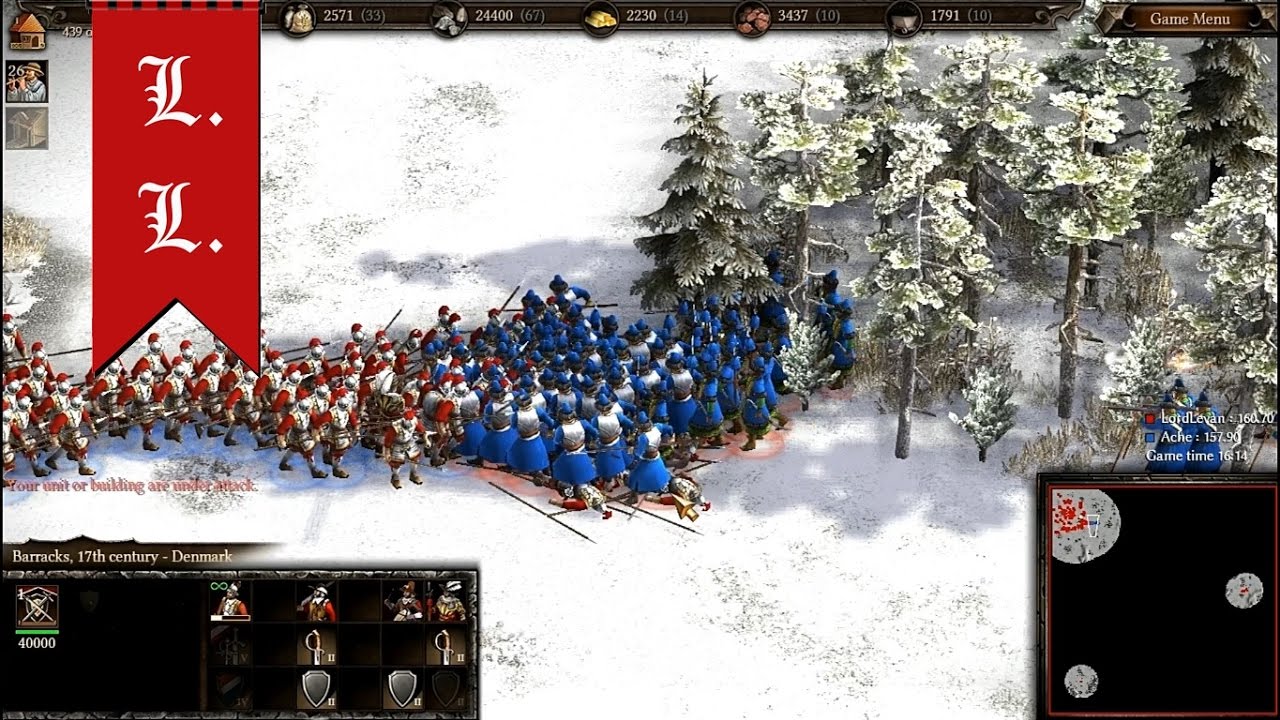 Cossacks 3 online gameplay - 1vs1 Denmark vs Russia (#45) - YouTube