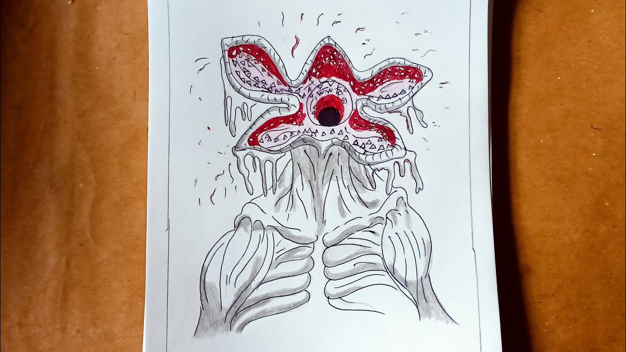 How to Draw Demogorgon from Stranger Things | Step by Step - YouTube