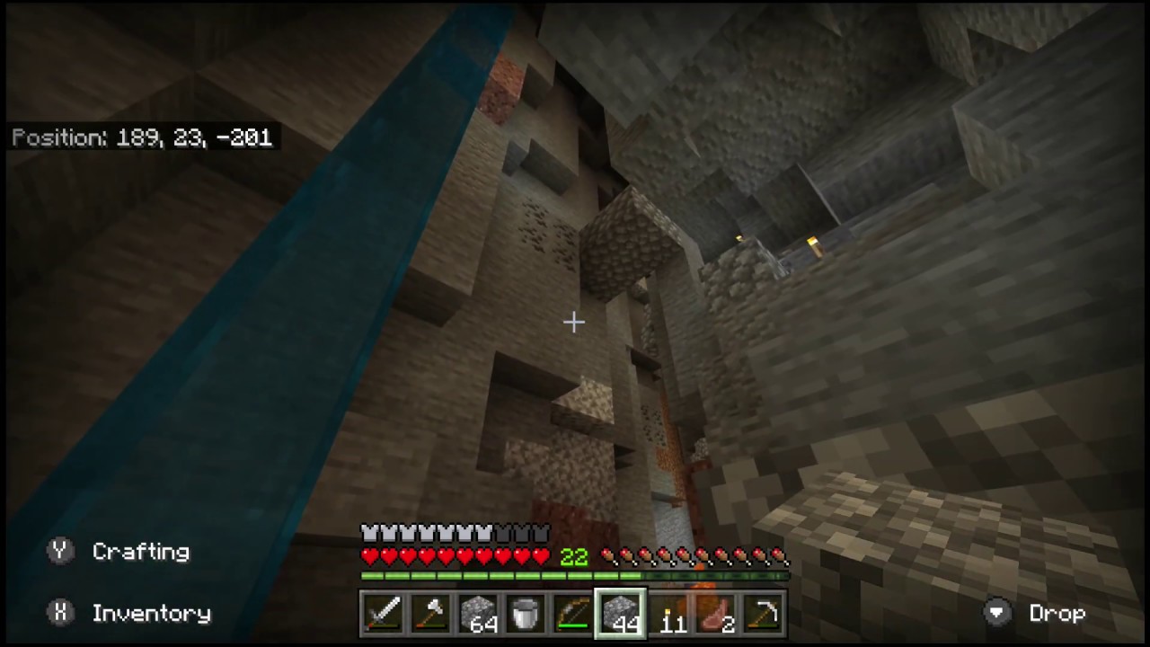 Minecraft Bedrock survival [21] - Exploring the Underground Ravine ...