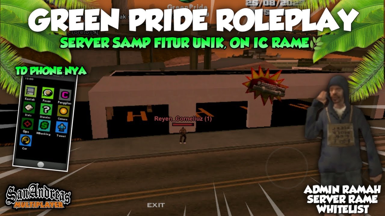 (REVIEW) SERVER SAMP TANPA DISCORD NEW UPDATE CUY😋!? GREEN PRIDE ...