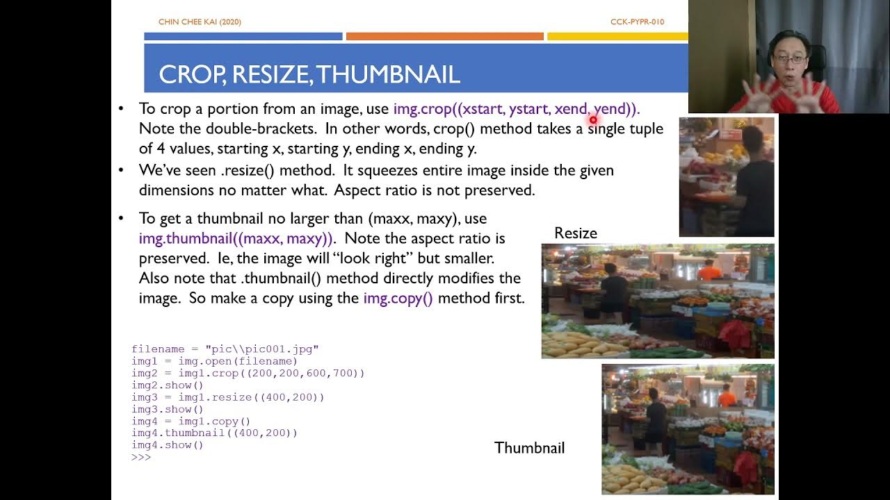 Python Programming - Images T02 - Scale, Rotate, Flip, Crop, Resize - YouTube