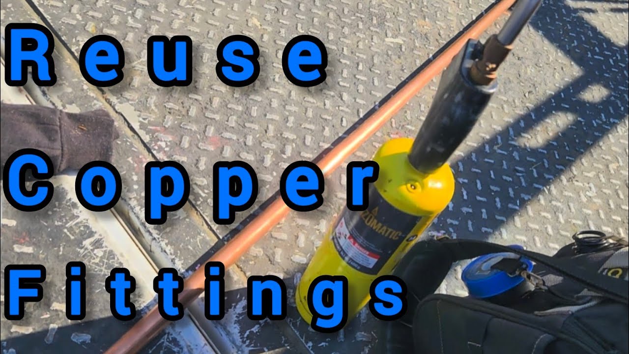 Desolder copper pipe to reuse - YouTube