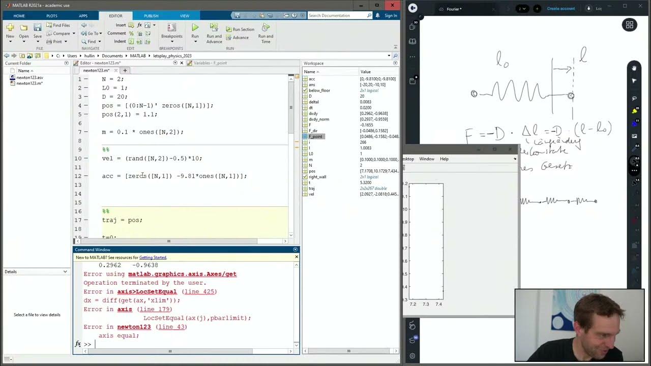 Let's Play (Live): Physiksimulation mit Euler-Integration (2/2) - YouTube
